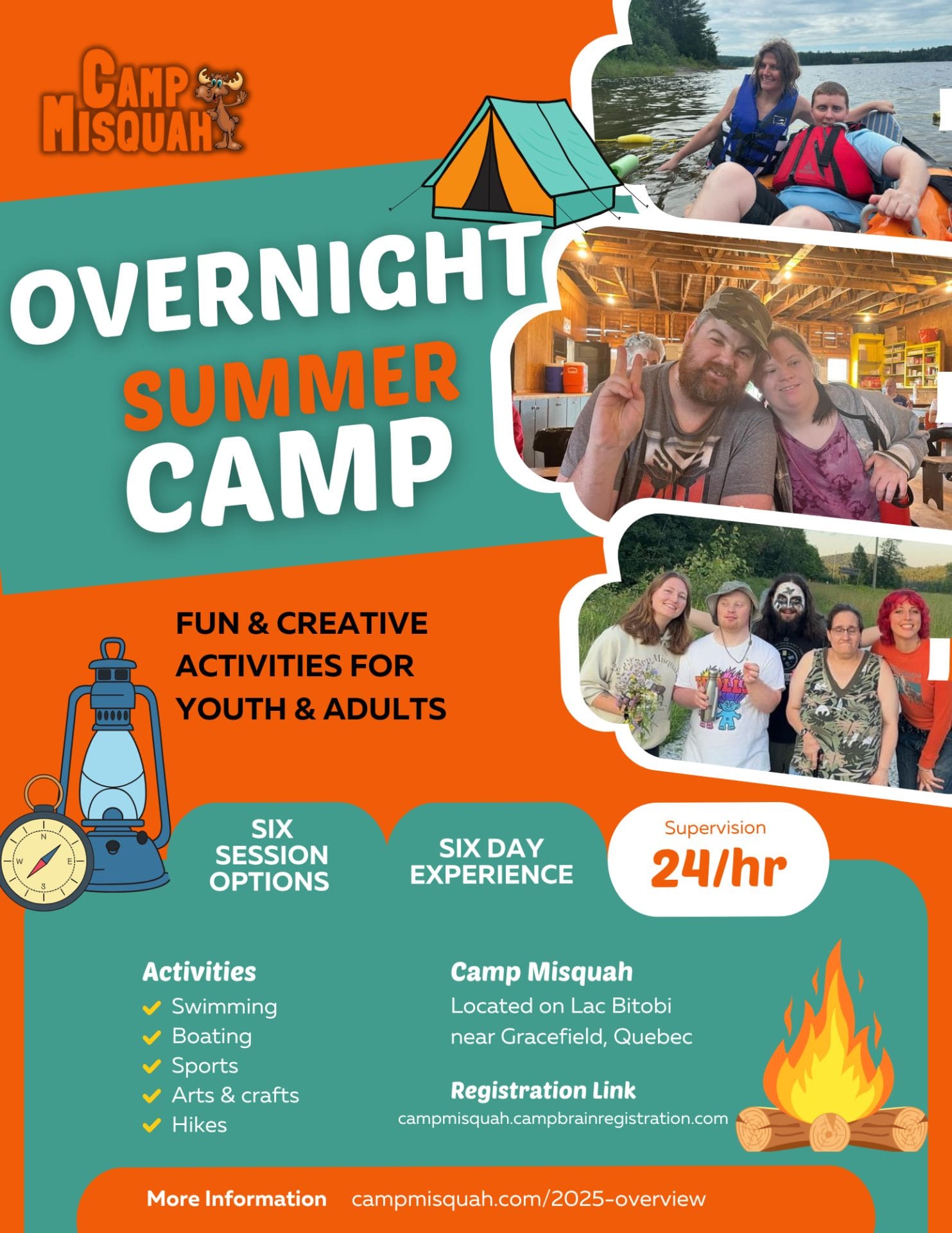 Summer Camp Poster - Camp Misquah - Logan Stewart